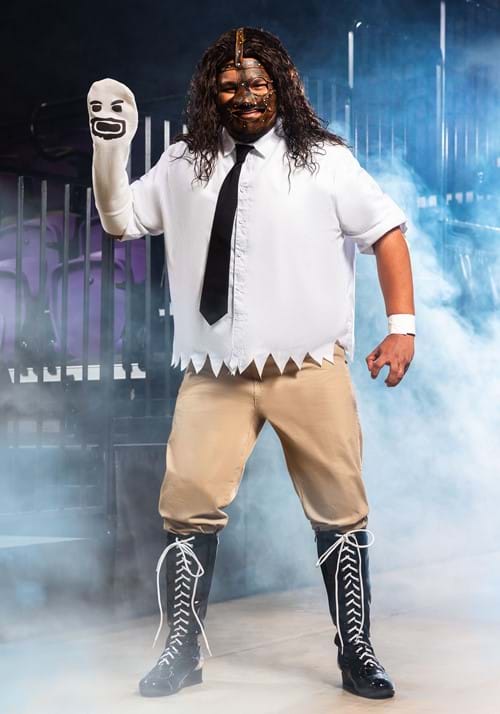 Men's Plus Size WWE Mankind Costume | WWE Costumes