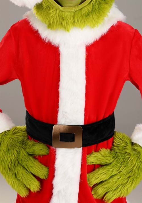 The Grinch Kid's Santa Open Face Costume | Christmas Costumes