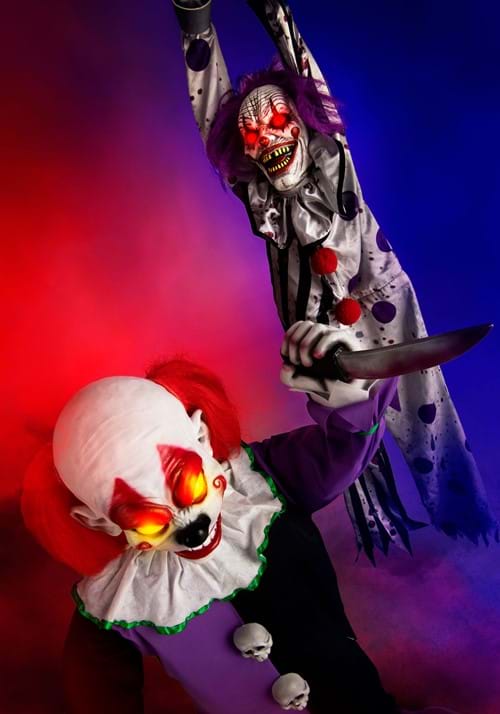4FT Animatronic Little Killer Clown Halloween Prop | Evil Clown Decorations