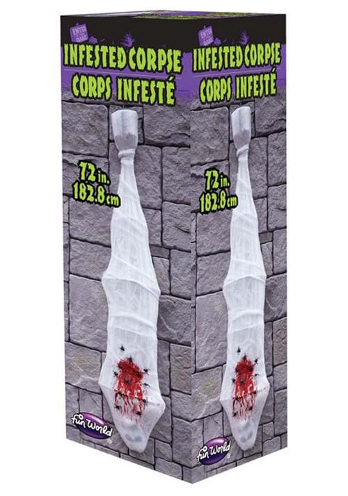 6FT Infested Corpse with Spider Nest Decoration | Scary Decorations