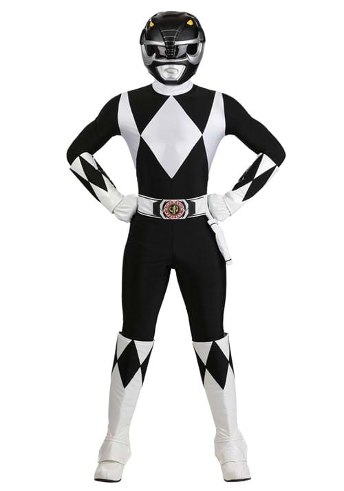 Authentic Power Rangers Black Ranger Men's Costume | TV Show Costumes