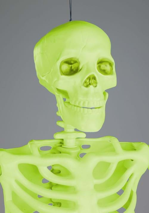 5FT Poseable Crazy Bones Skeleton in Green Prop Decoration | Poseable ...