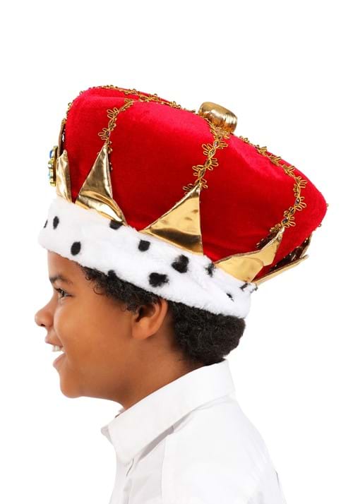 Kid's Royal Red King Costume Hat | King and Queen Crowns