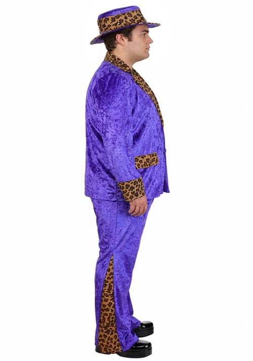 Men's Plus Size Purple Economy Pimp Costume | Pimp Costumes